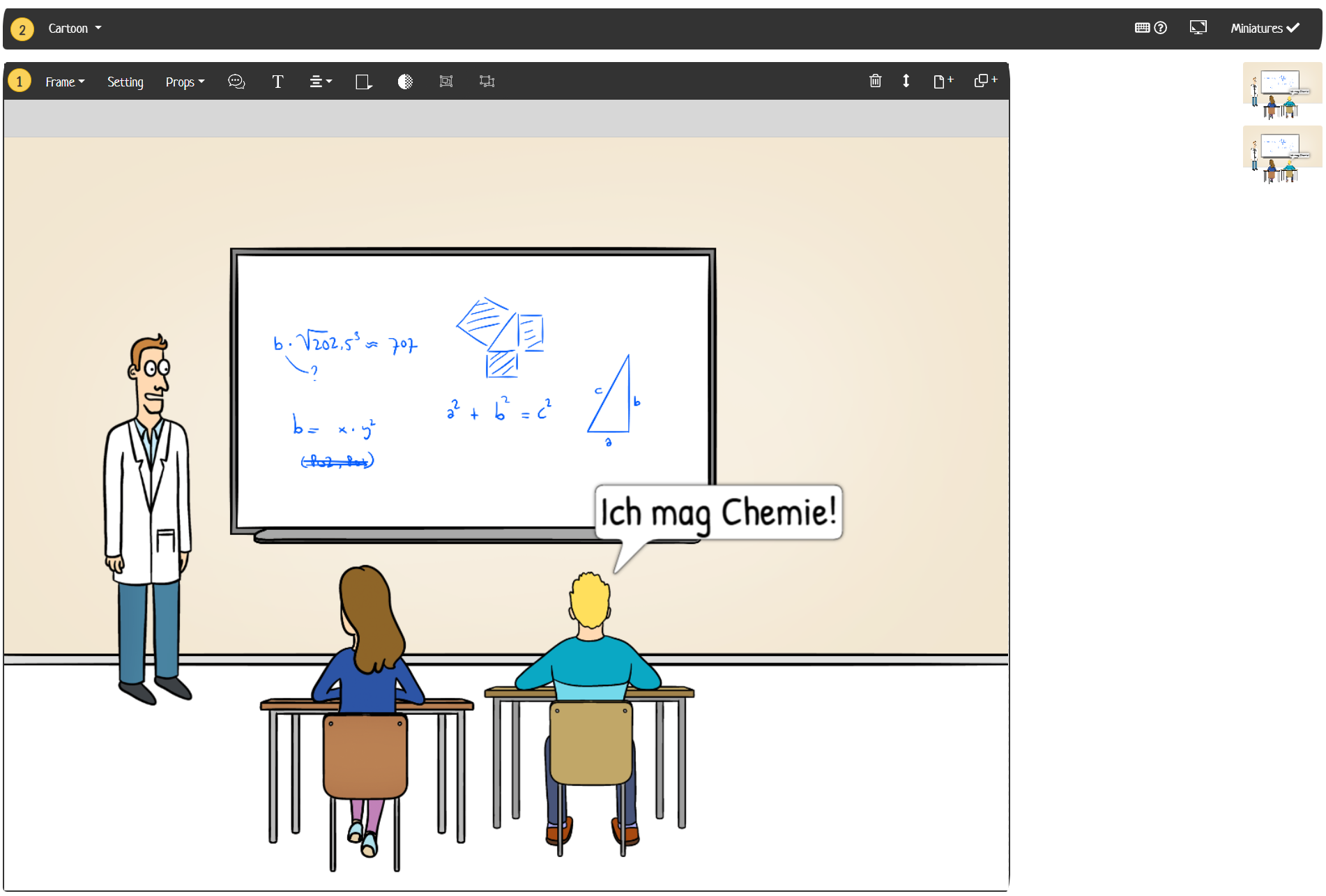 ToonyTool - Cartoon und Comic Strip Maker - eduComix - Sachcomics zeichnen